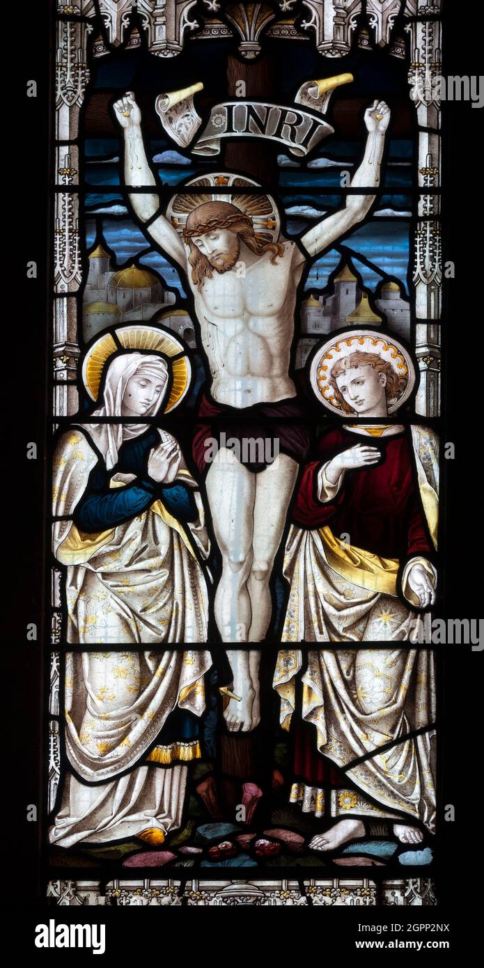 Kreuzigung christi fenster Stockfotos und -bilder Kaufen - Alamy